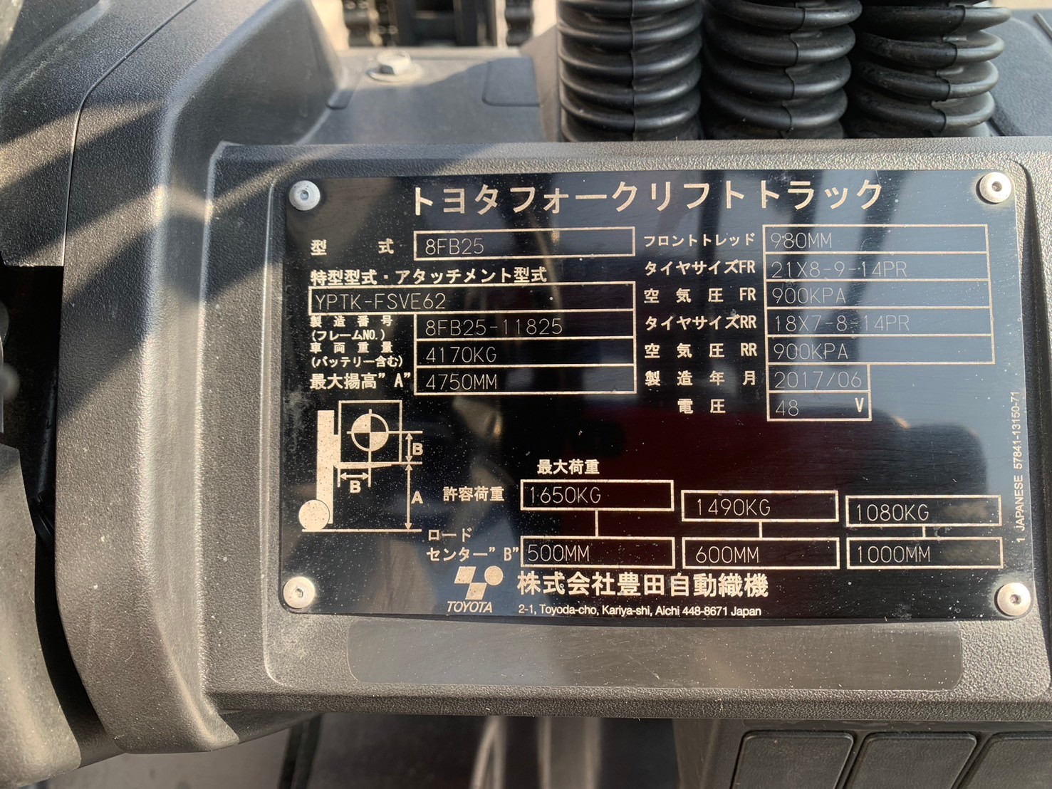 トヨタ中古フォークリフト【8FB25】[No.228]高所作業に最適！サイドシフト付き！ | 中古フォークリフト | フォークリフトの中古販売 ...